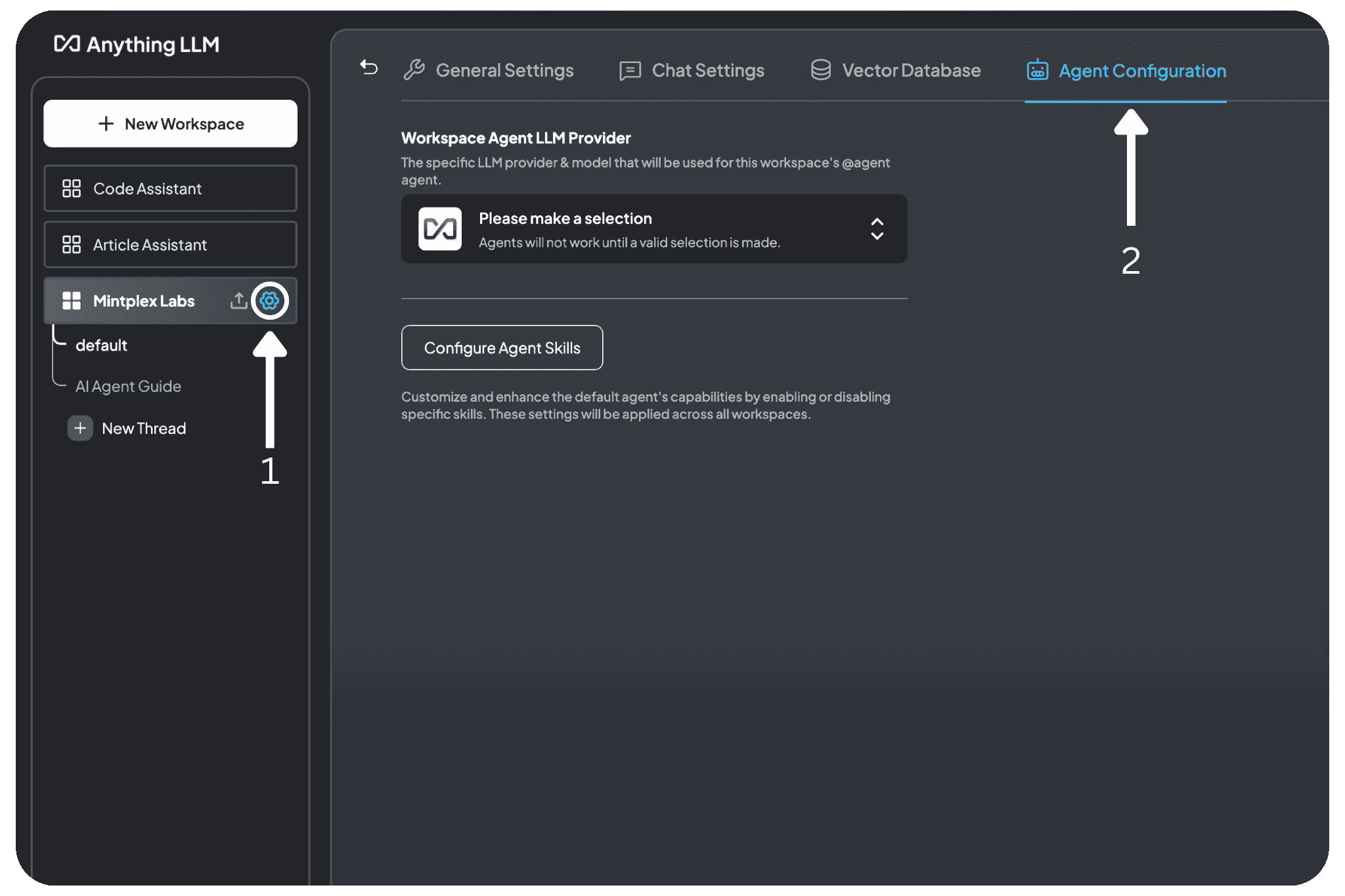 AI Agent Setup ~ AnythingLLM