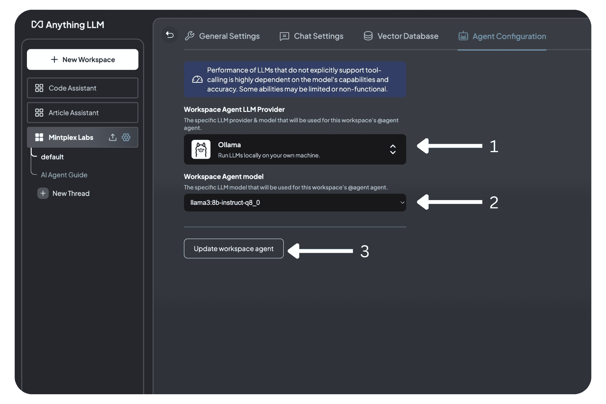 AI Agent Setup ~ AnythingLLM