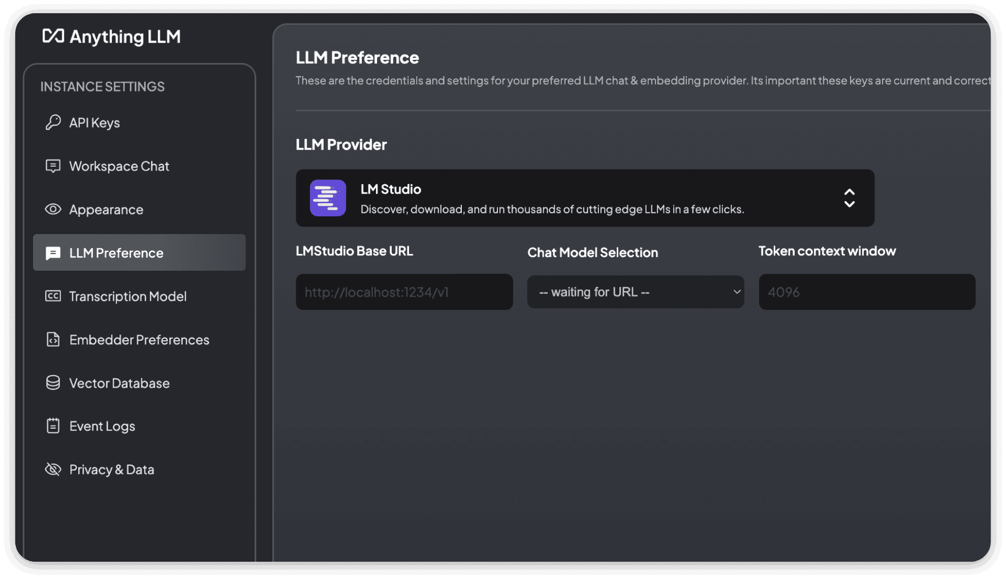 LMStudio LLM ~ AnythingLLM