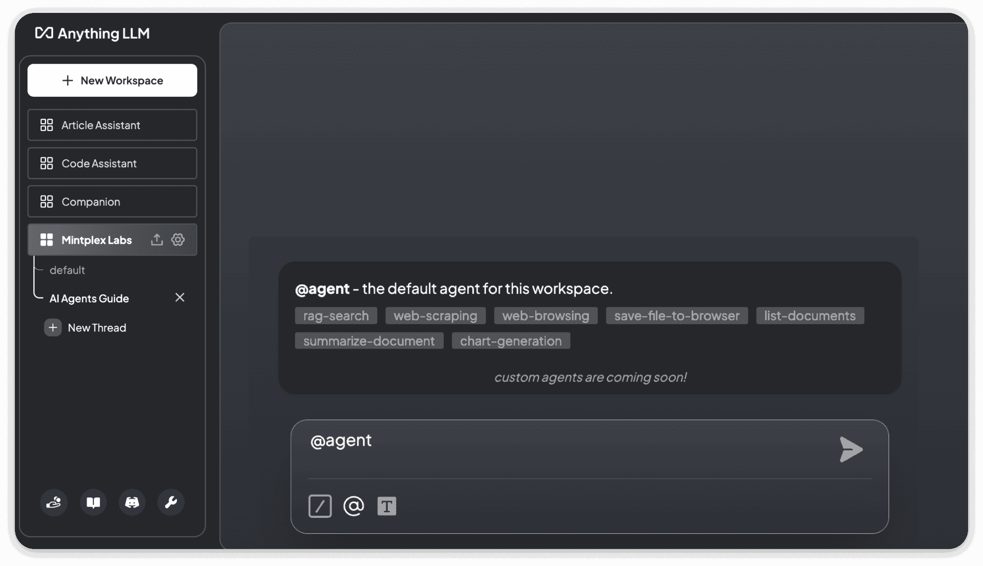 AI Agent Usage ~ AnythingLLM