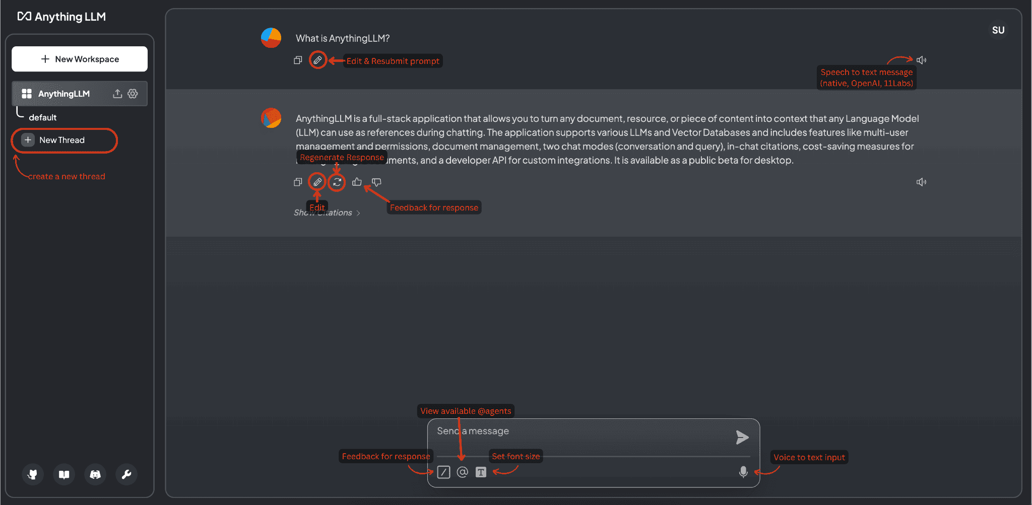 ChatUI Walkthrough ~ AnythingLLM